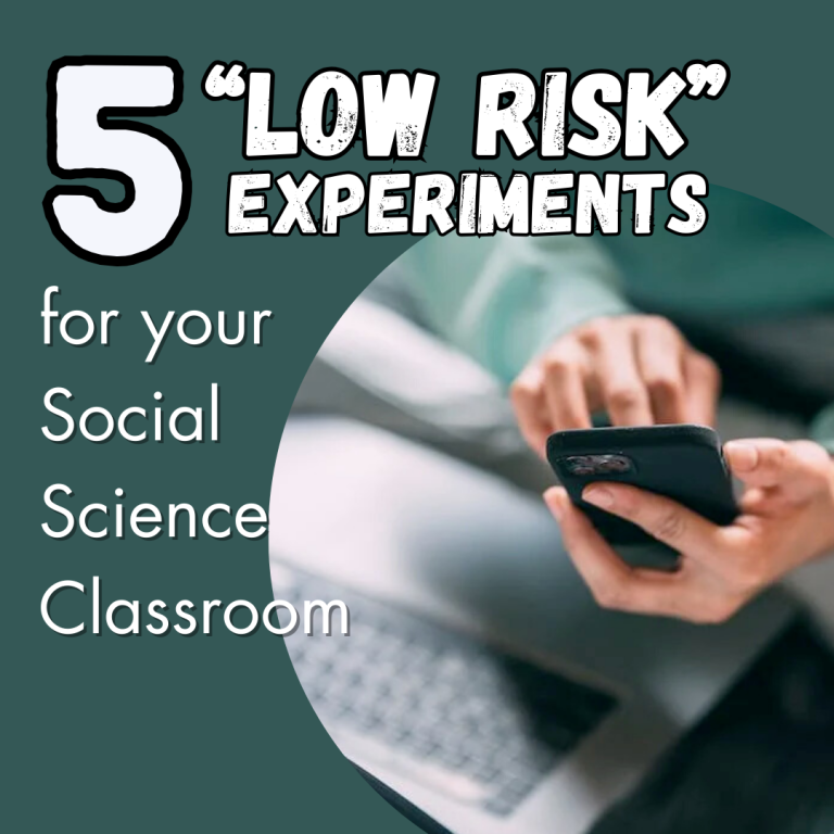 5 Low-Risk Social Science Experiments and Activities to do with your ...